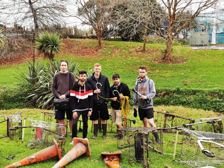 Re-purposing: 14 Trolleys pulled from Pakuranga stream - Times