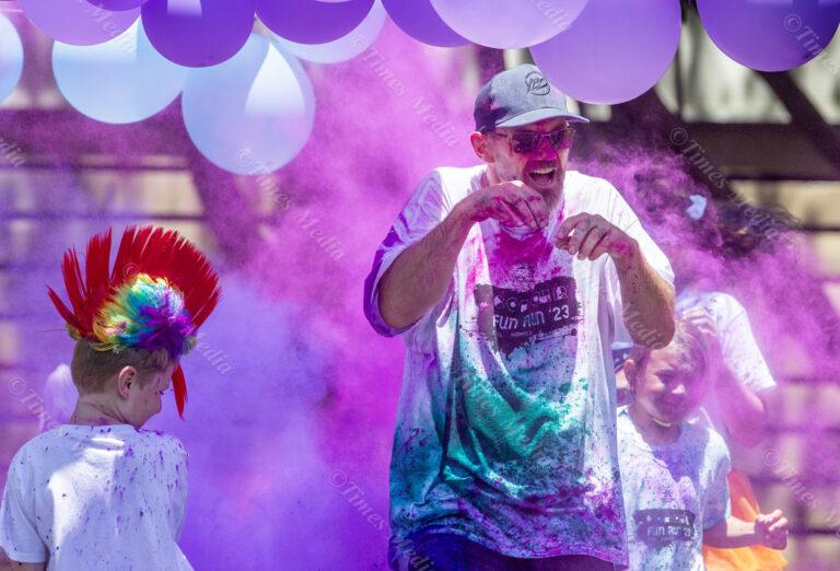 Photos: Shelly Park School Eyes of Howick Colour Fun Run - Times