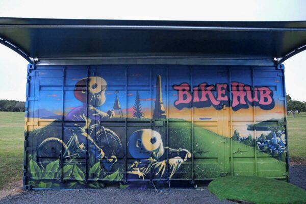 Accomplished street artist brightens up bike mural - Times